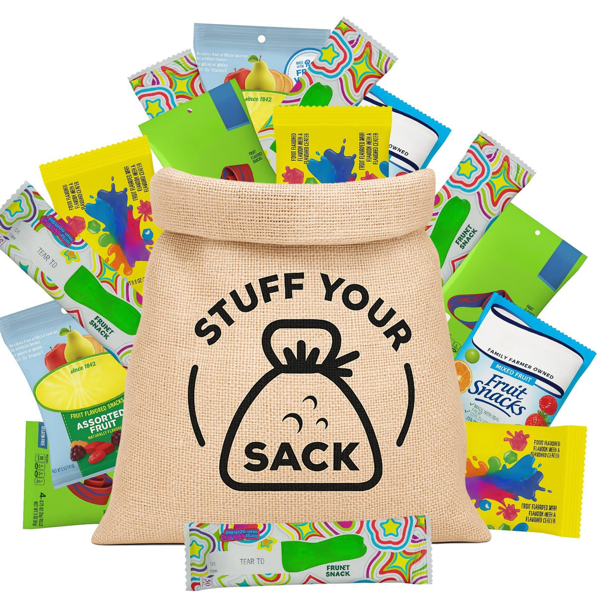 Fruit Snacks Variety Pack (40 Count) by Stuff Your Sack